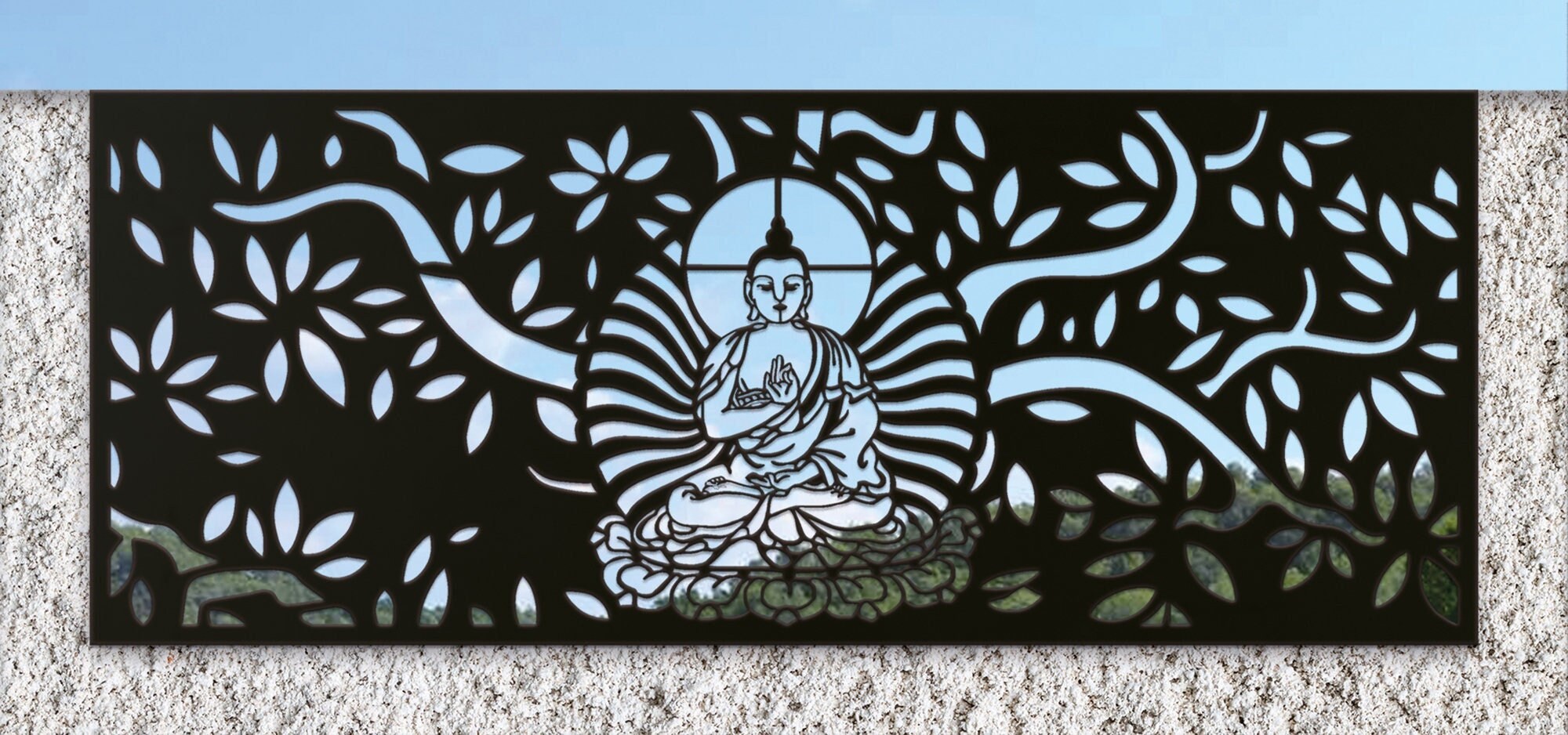 Claustras Buddha Tree of Life DXF, Files Laser Cutting, Waterjet ...