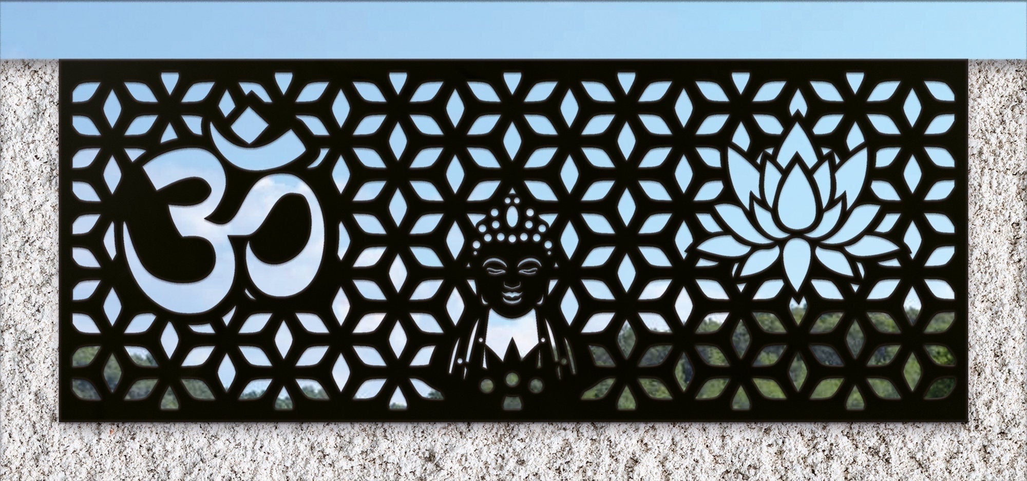 Claustras Buddha DXF, Laser Cutting Files, Water Jet Cutting, Buddha ...