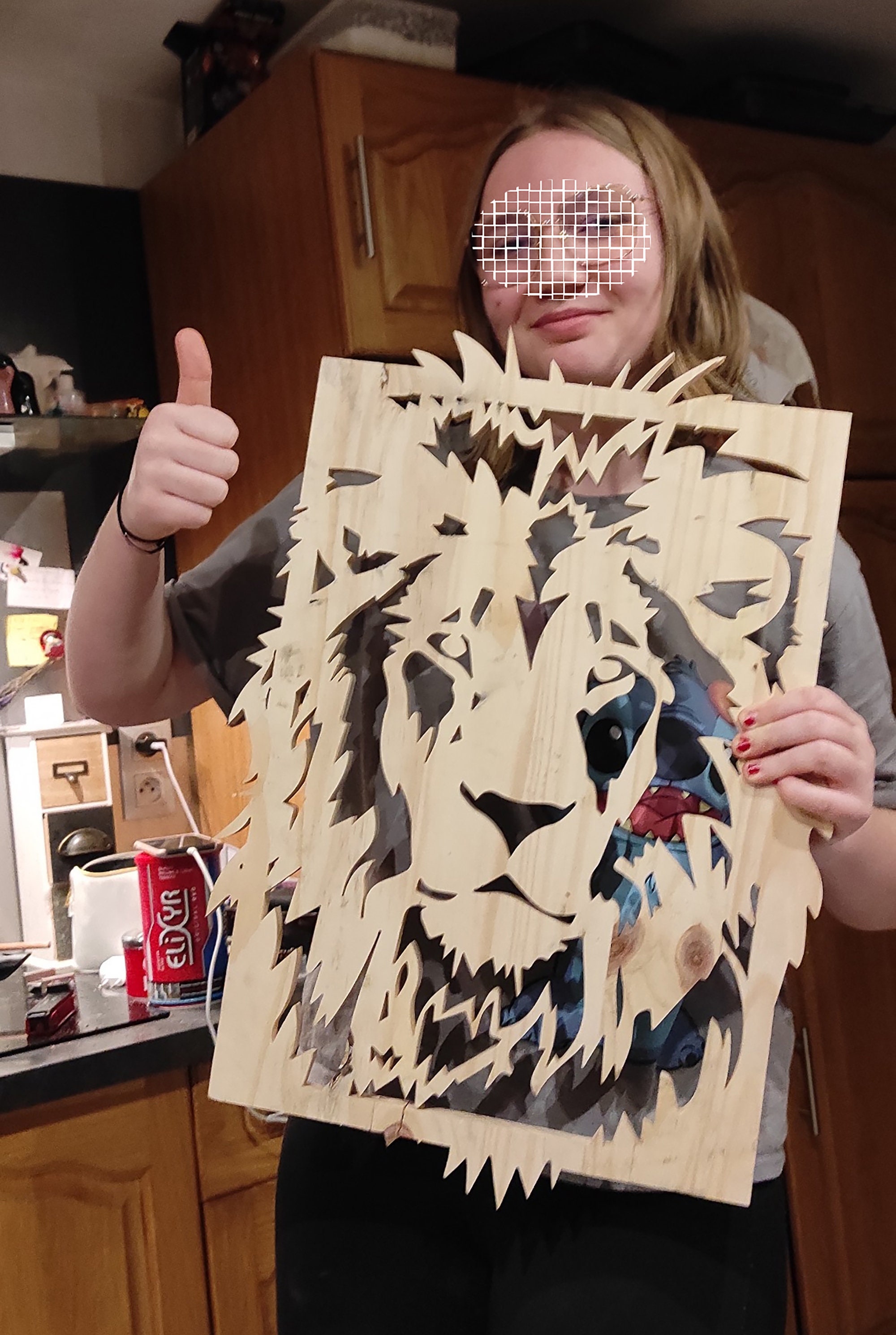 Lion DXF Frame, Laser Cutting Files, Water Jet Cutting Files, Stencil ...