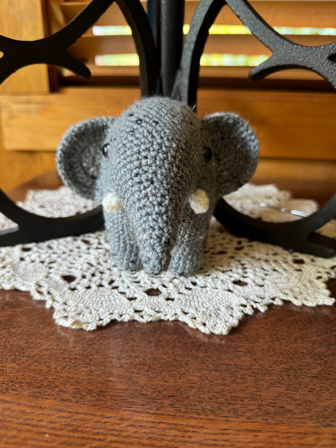 Hand Made Papa Elephant Amigurumi: Crochet Stuffed Animal - Etsy