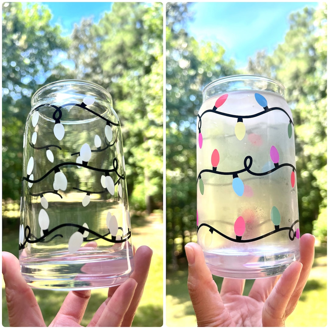 Christmas Glass Christmas Cup Color Changing Glass Gifts - Etsy