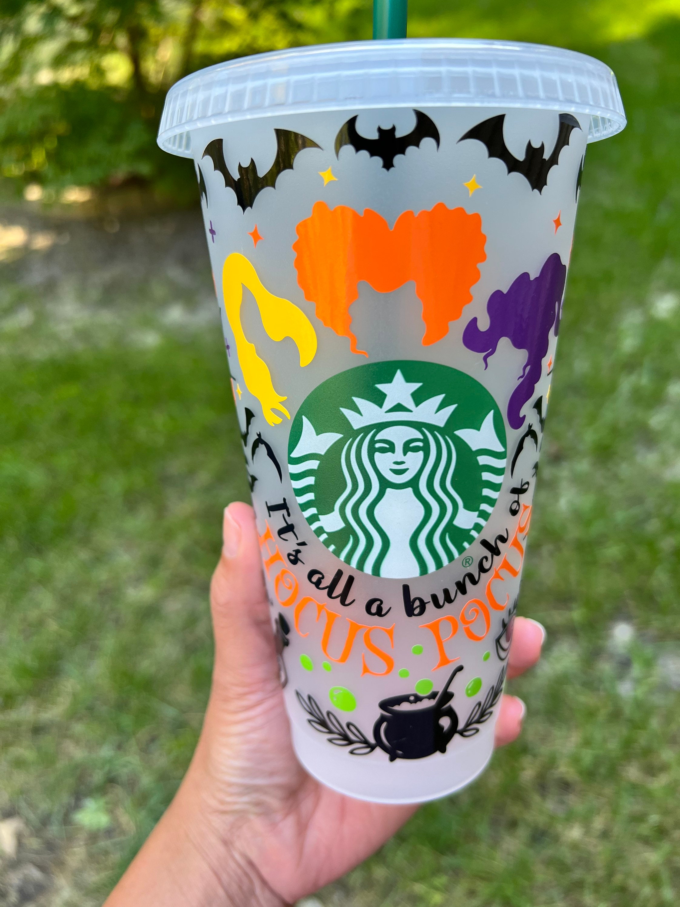 Hocus Pocus Halloween Starbucks Reusable Cold Cup Hocus Pocus - Etsy