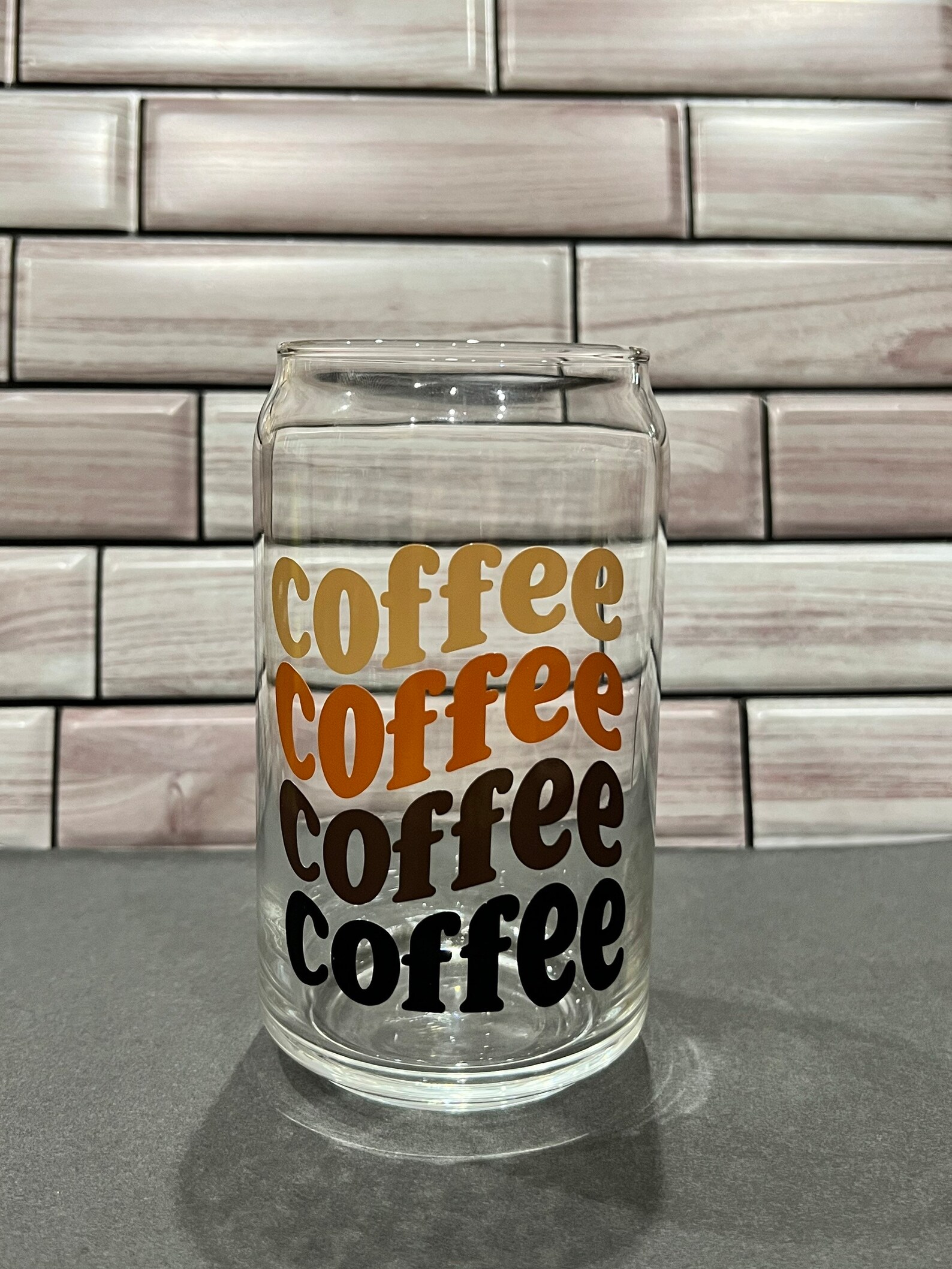 Coffee Design Glass Libby Coffee Glass Coffee Glass Gifts - Etsy
