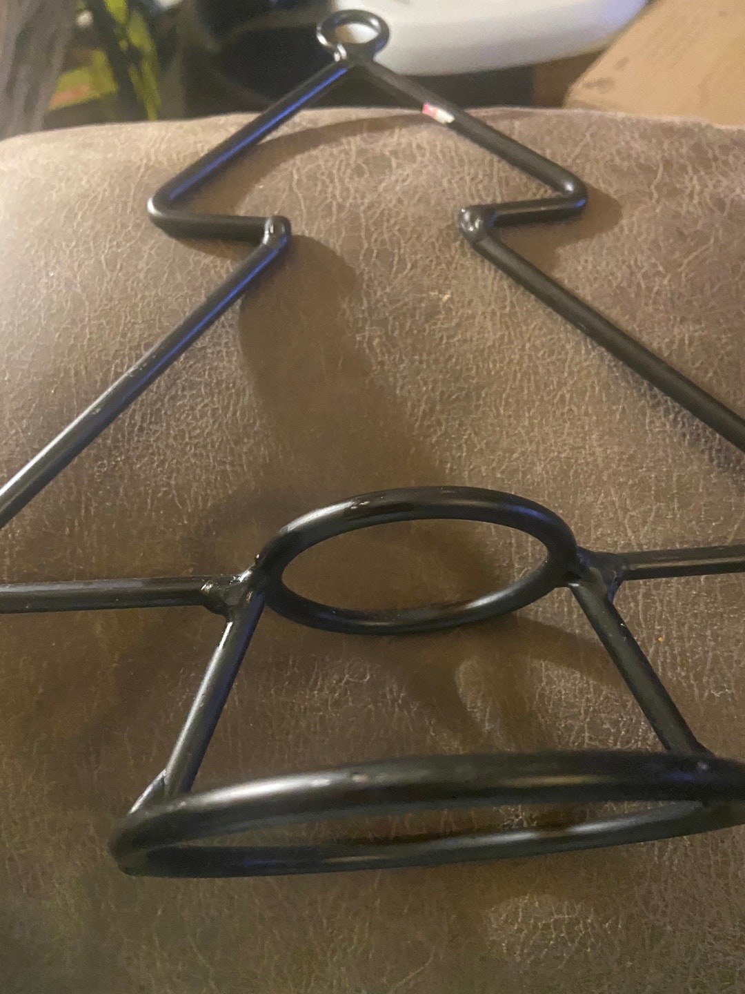 Black Wrought Iron Metal Christmas Tree Candle Holder - Etsy