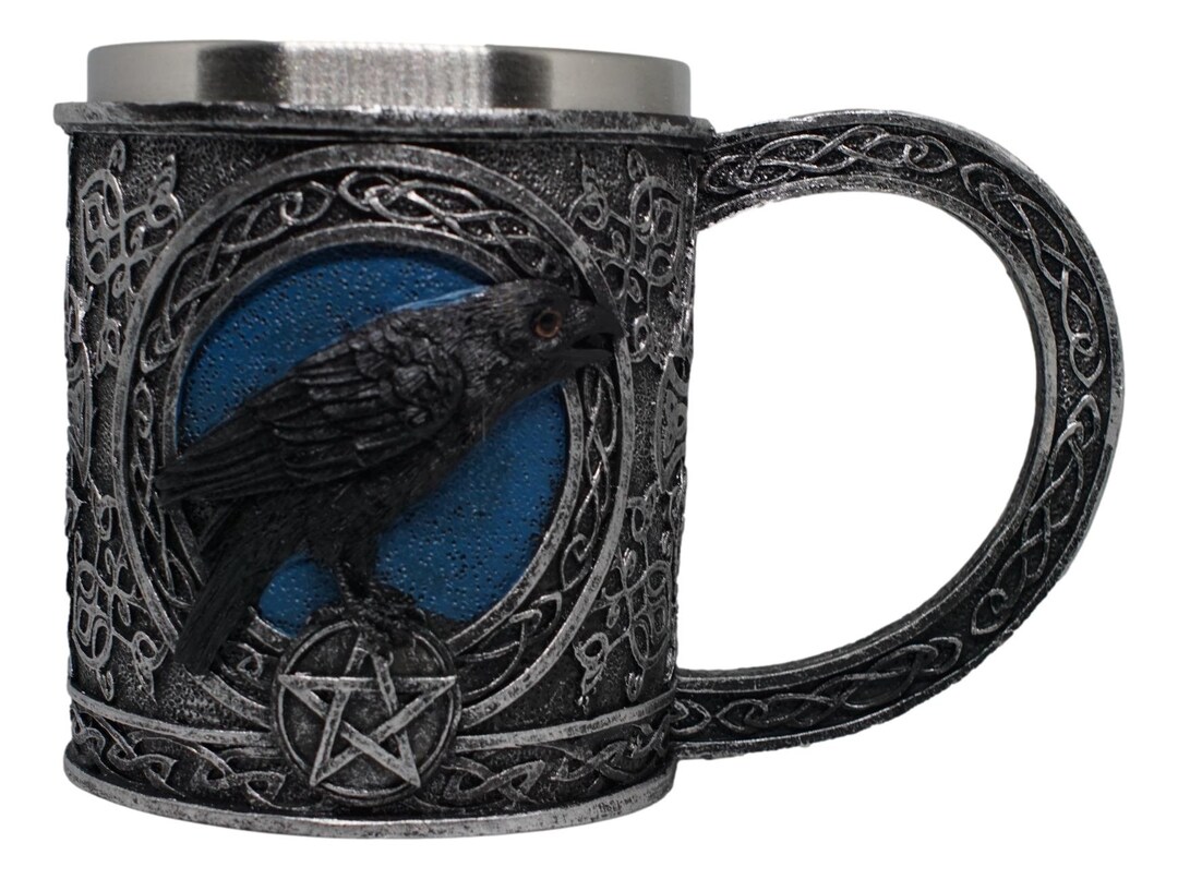 Raven Mug Resin Tankard With Stainless Steel Inside! - Etsy