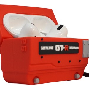 Red Skyline GTR Engine Cover AirPod Pro Case Cover With Keychain Holder ...