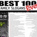 100 Family Reunion Slogans | Word & PDF Download - Etsy