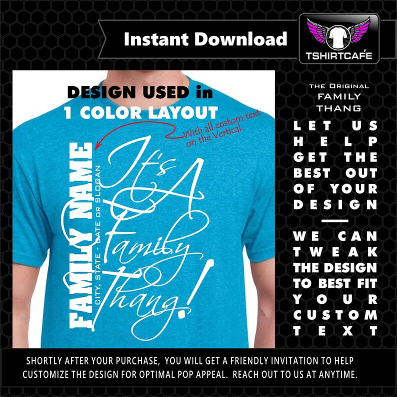 The Original "it's A Family Thang" Family Reunion Shirt Svg Digital ...