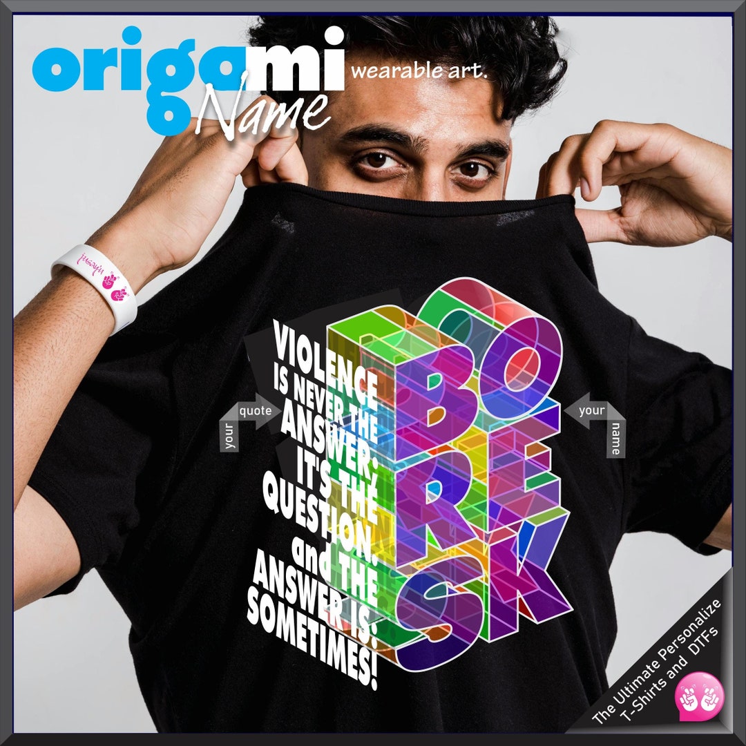 ORIGAMI-NAME Wearable Art – the Ultimate Personalized T-shirts and Dtfs ...