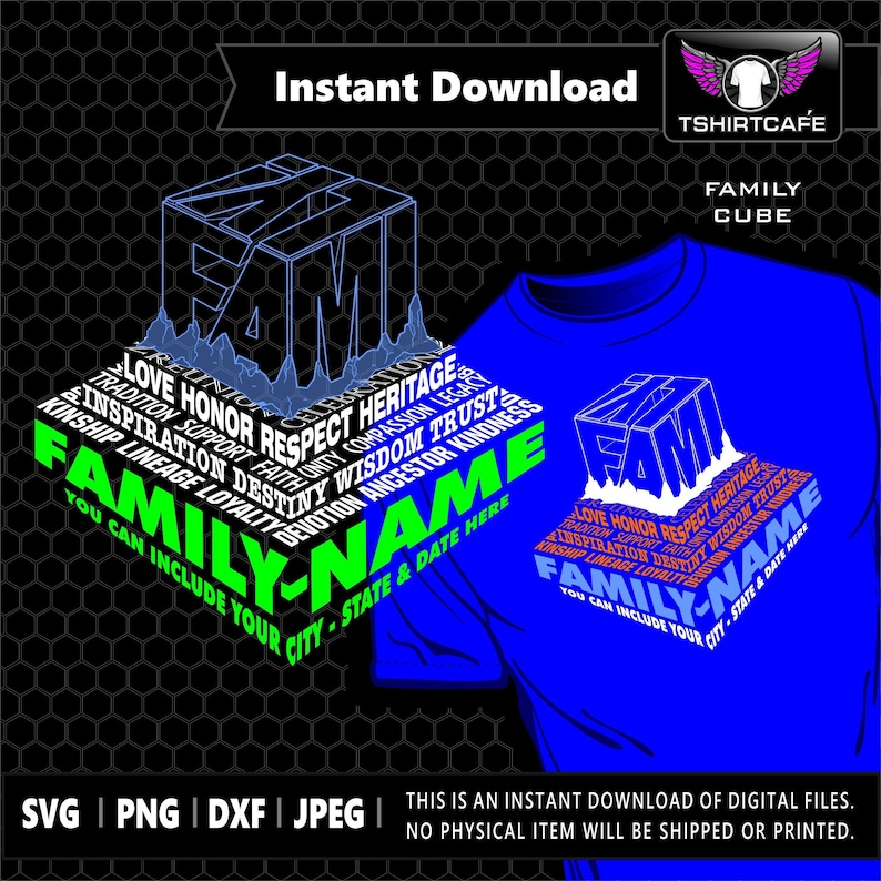 Family Cube Ultra Modern Family Reunion Shirt Svg Dxf Png - Etsy