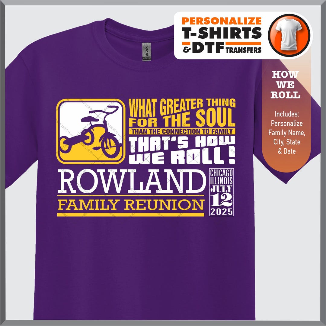 Personalized Family Reunion T-shirts & DTF Transfers - Etsy