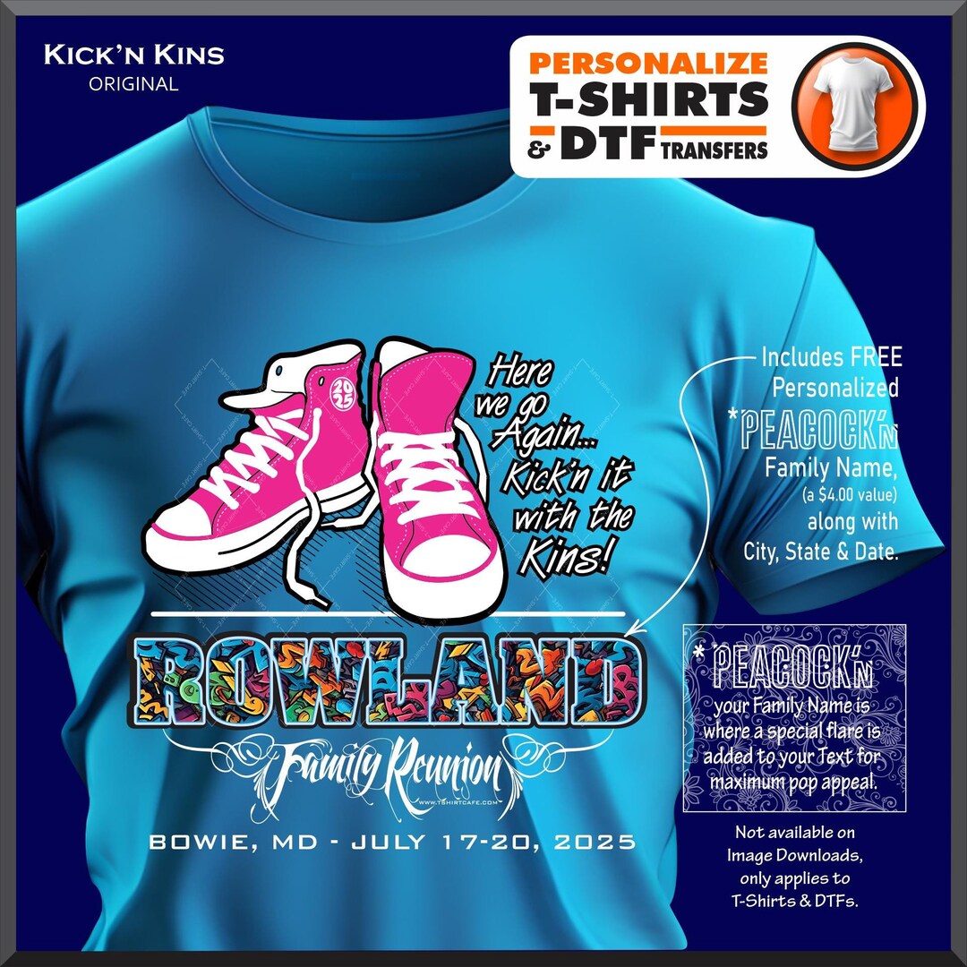 Personalized Family Reunion T-shirts & DTF Transfers (instant Download ...
