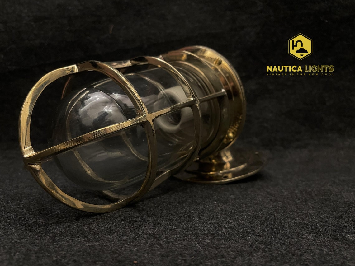 Oceanic Solid Brass Nautical Bars Wall Décor Bulkhead Light - Etsy
