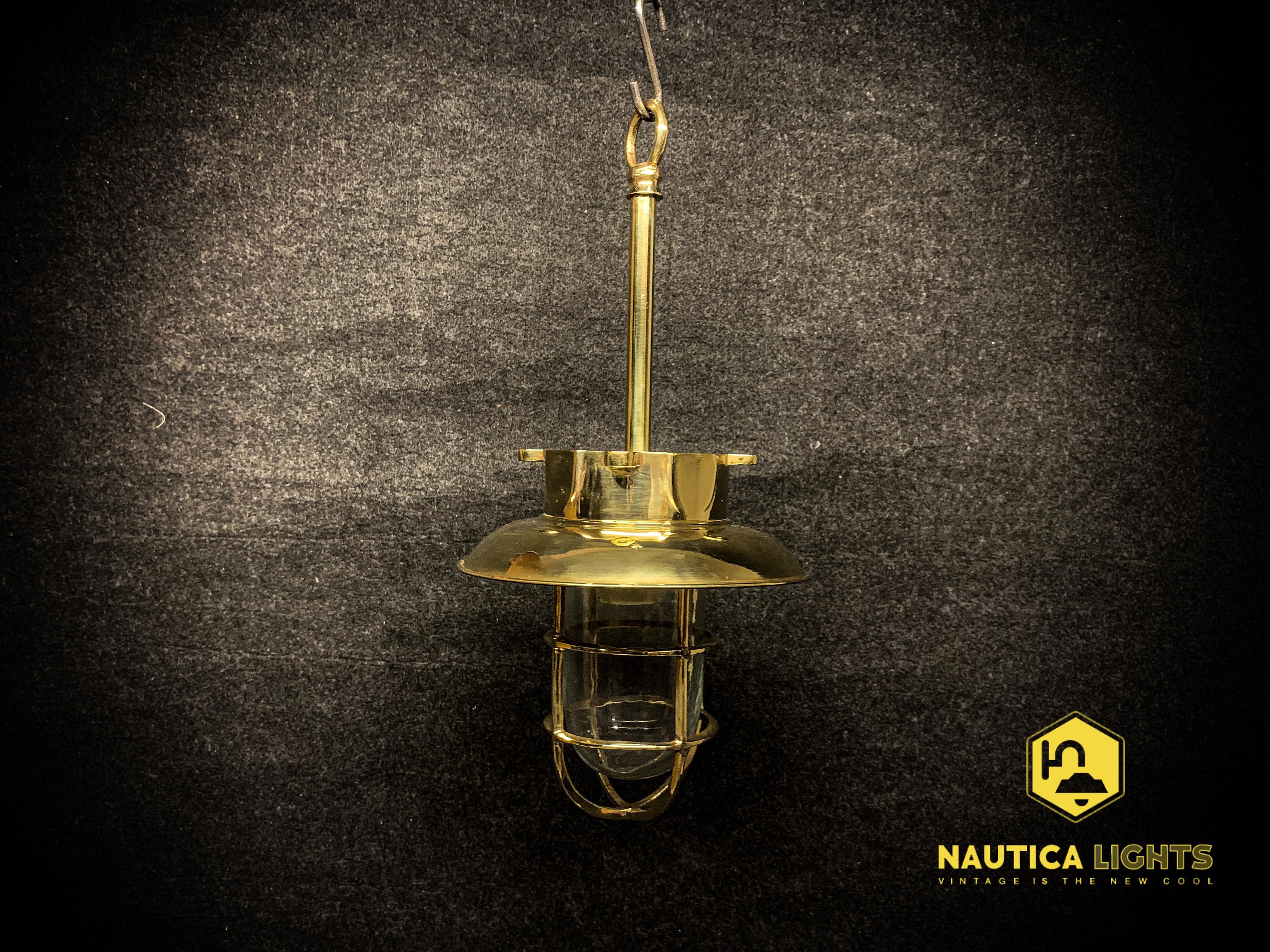 Nautical Antiques Marine Ceiling Decoration Brass Hanging Cargo Light ...