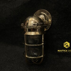 Oceanic Solid Brass Nautical Bars Wall Décor Bulkhead Light - Etsy