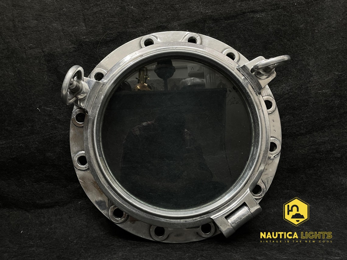 Authentic Old Aluminum Round Ship Marine Porthole Window - Etsy
