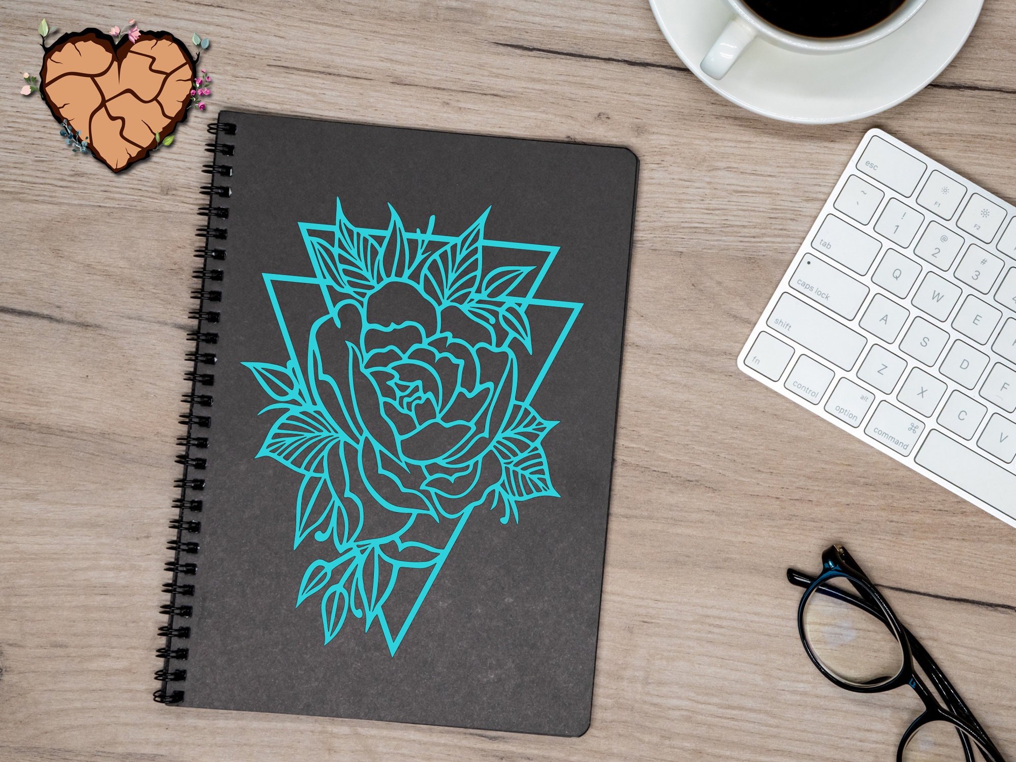 Rose Lasercut Rose Cnc File for Wood Route Cnc Rose Design - Etsy