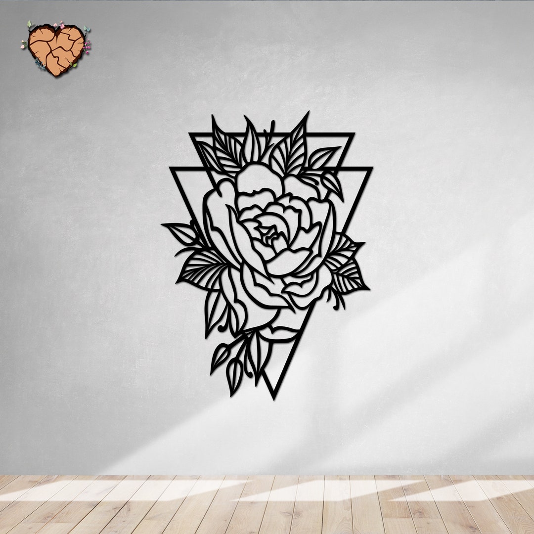 Rose Lasercut, Rose Cnc File for Wood Route, Cnc Rose Design, Flower ...