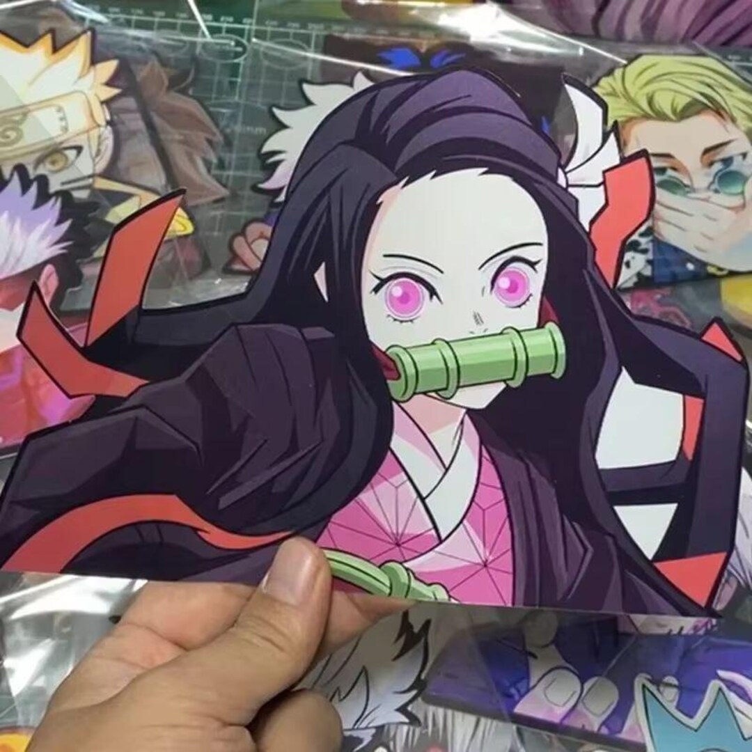 Nezuko Demon Slayer 3D Motion Anime Waterproof Sticker for Flip ...