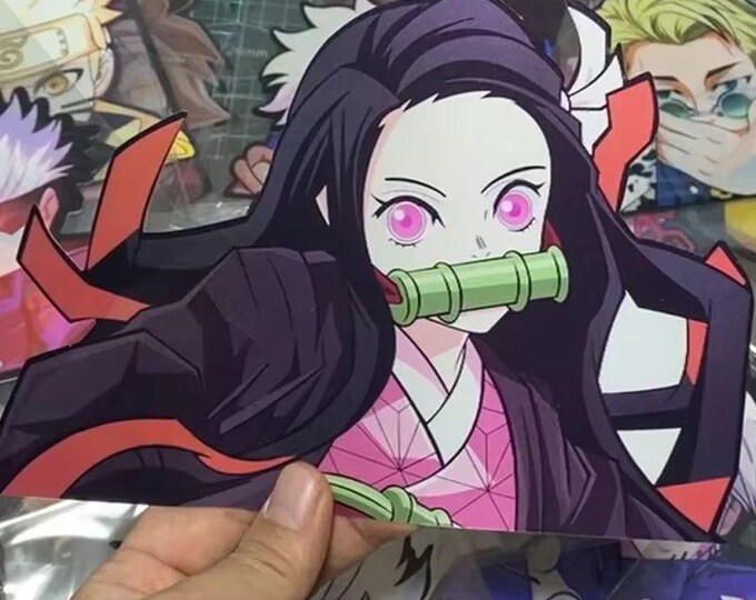 Nezuko Demon Slayer 3D Motion Anime Waterproof Sticker for Flip ...