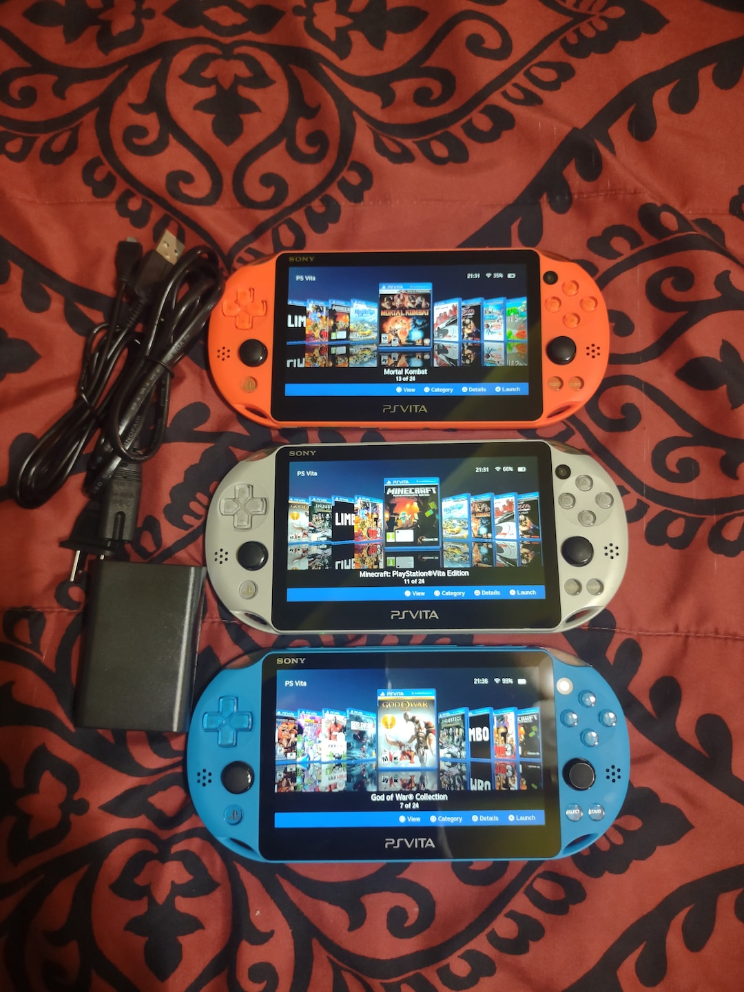 Ps Vita 2000 128gb Fully Loaded With Charger and Retrocollection - Etsy