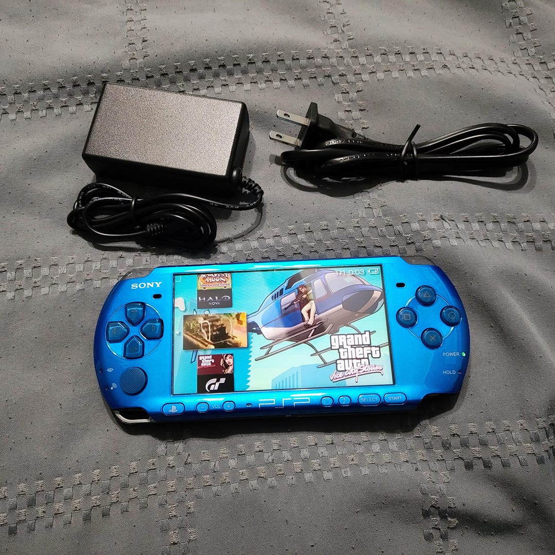PSP 3000 128gb W/games Charger & Battery - Etsy