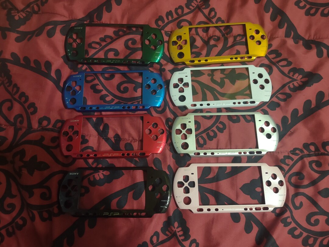 Official OEM Original PSP 3000 Front Faceplate Replacement White Red ...