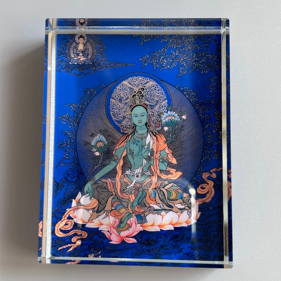 Green Tara Meditating Buddha-tibet Tibetan Buddhism Buddhist Statue ...