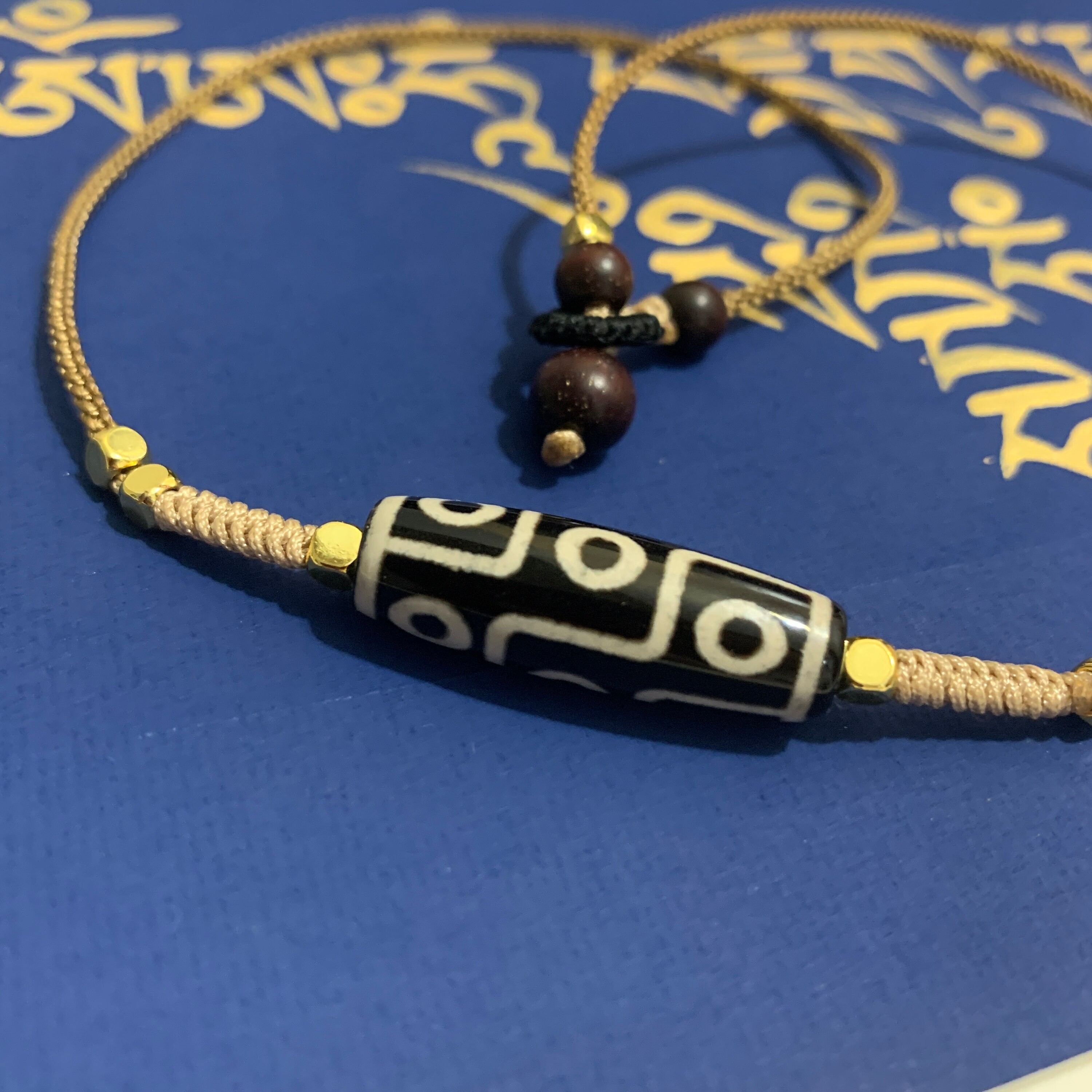 Totem Dzi Beads Necklace tibet Old Dzi Beads Tibetan Handmade - Etsy