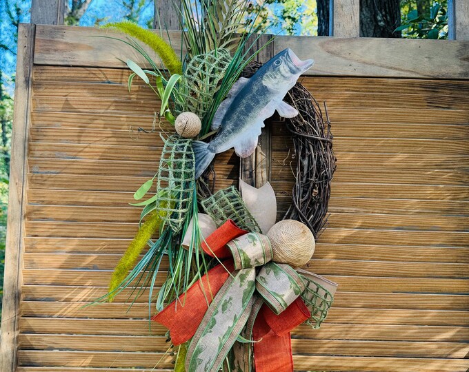 Fishing Wreath - Etsy