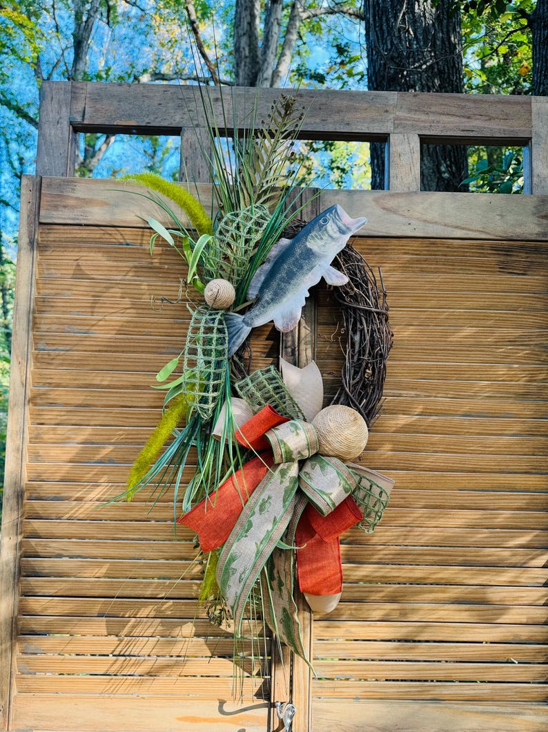 Fishing Wreath - Etsy