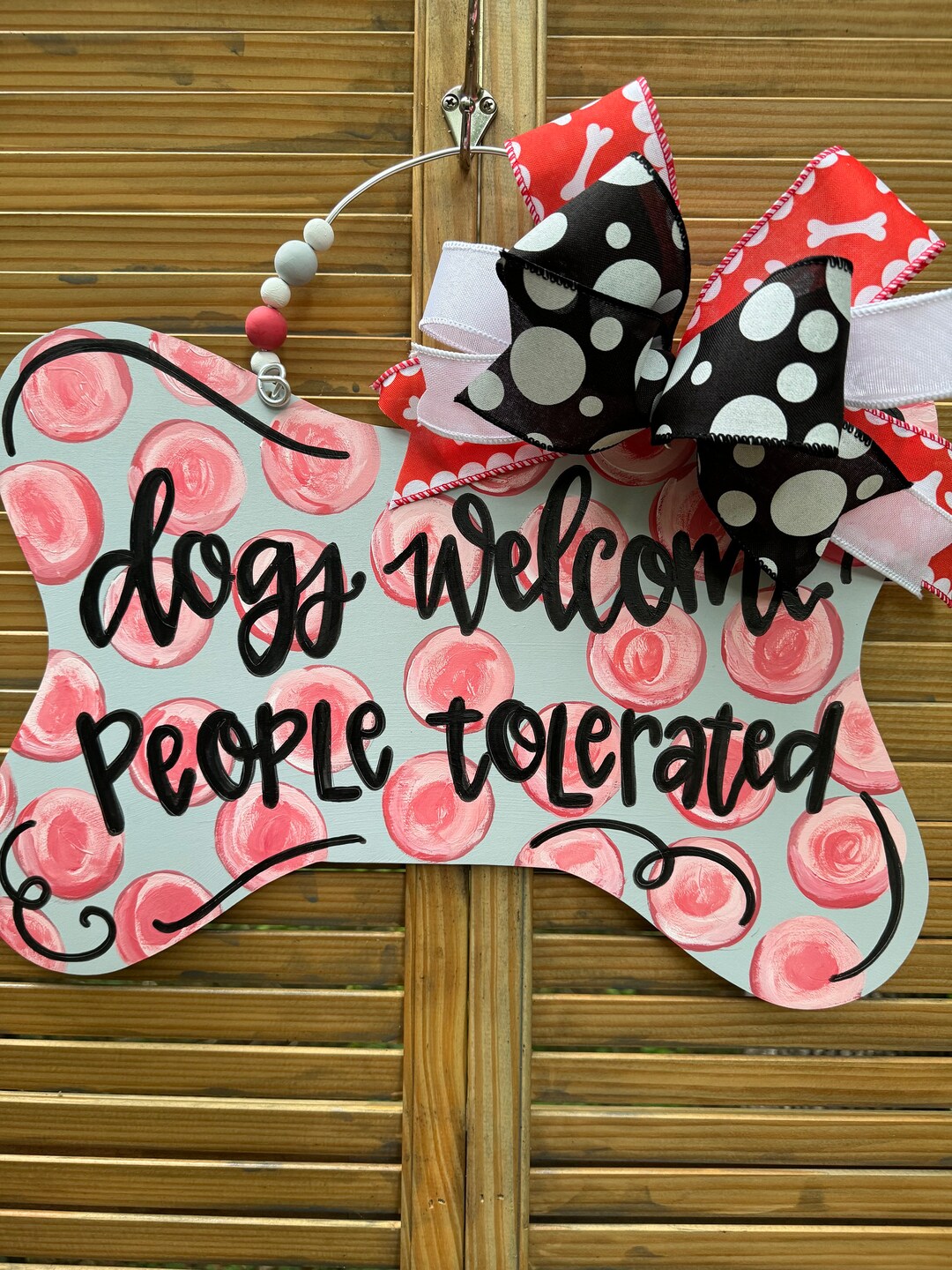 Dog Bone Door Hanger - Etsy