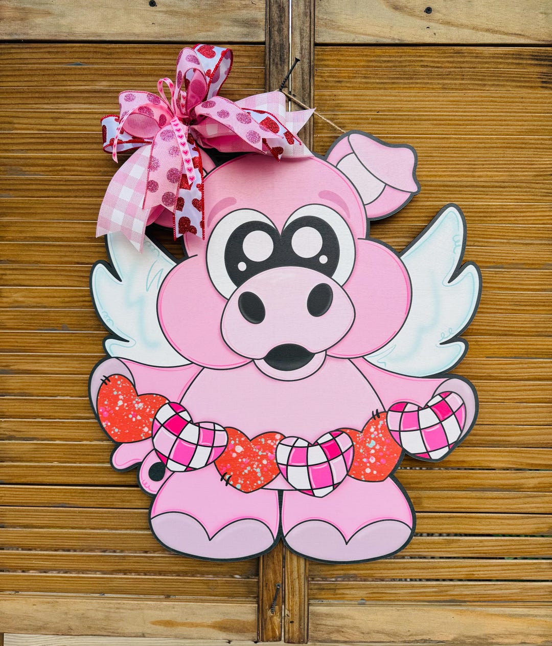 Valentine Pig Door Hanger - Etsy