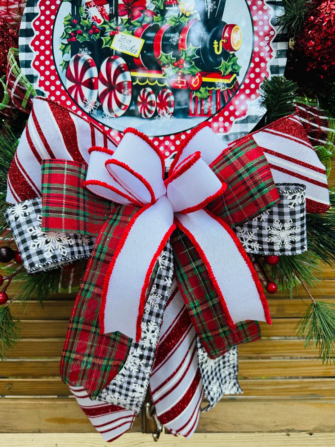 Christmas Train Wreath - Etsy