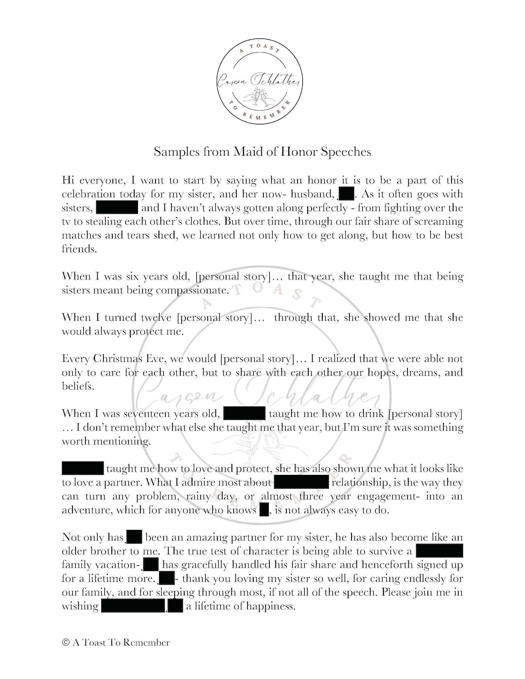 Custom Written Wedding Speeches/toasts - Etsy