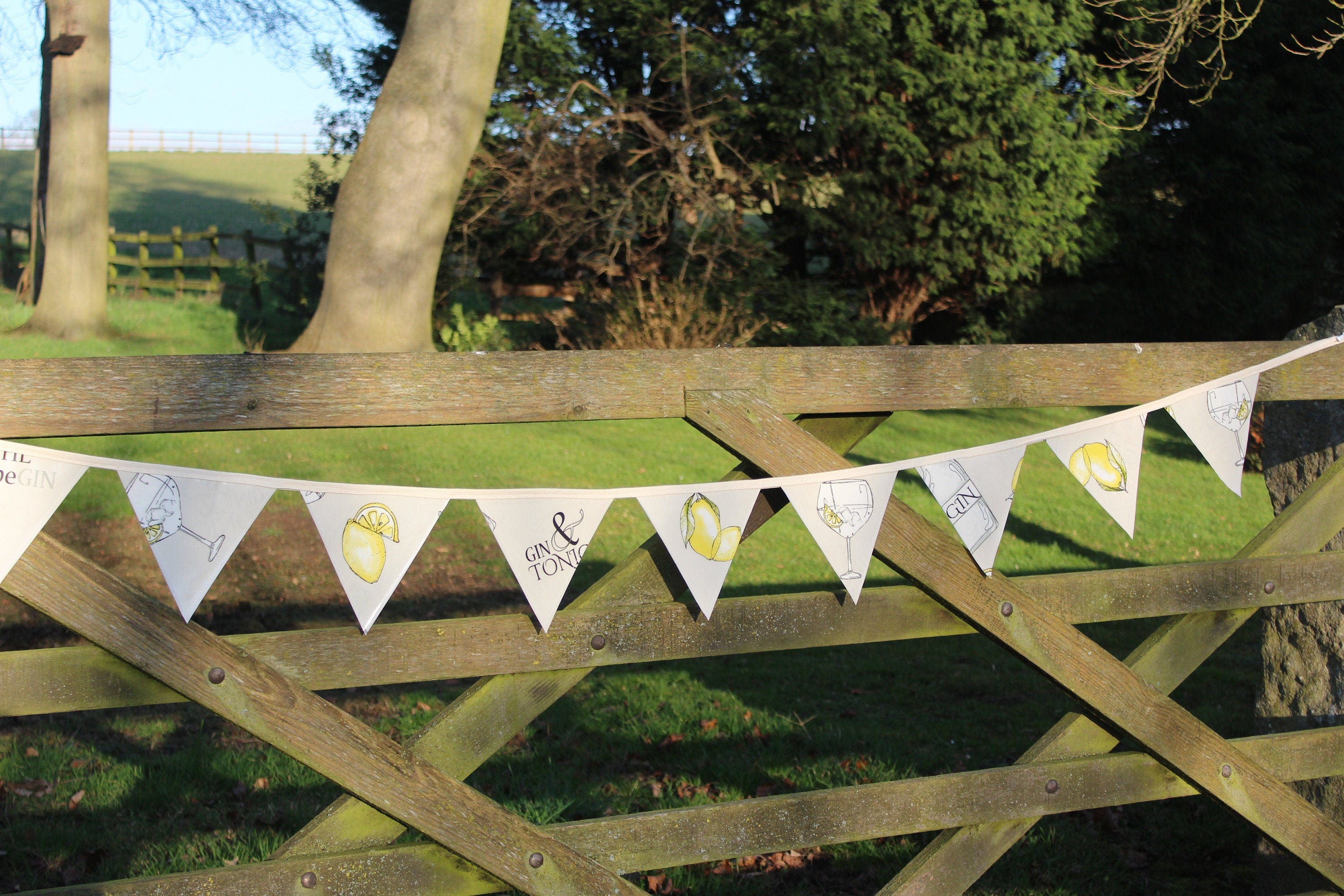 OUTDOOR Bunting Oilcloth Bunting PVC Bunting Garden | Etsy