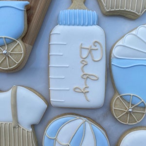 2 Dozen/baby Boy Cookies/hot Air Balloon Cookies/baby Shower Cookies ...