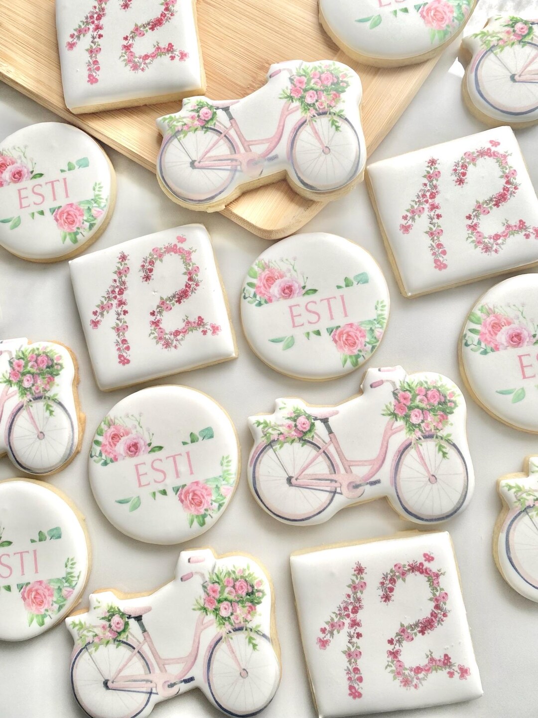 Bicycle Themed Birthday Cookies - Etsy
