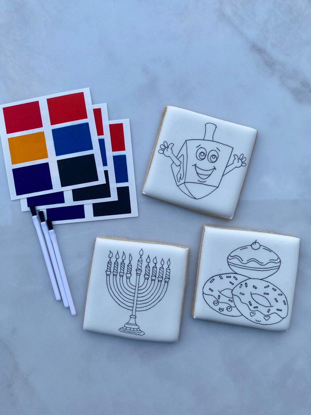 PYO Chanukah Cookies/ Chanukah Activity/ Includes Palette and ...