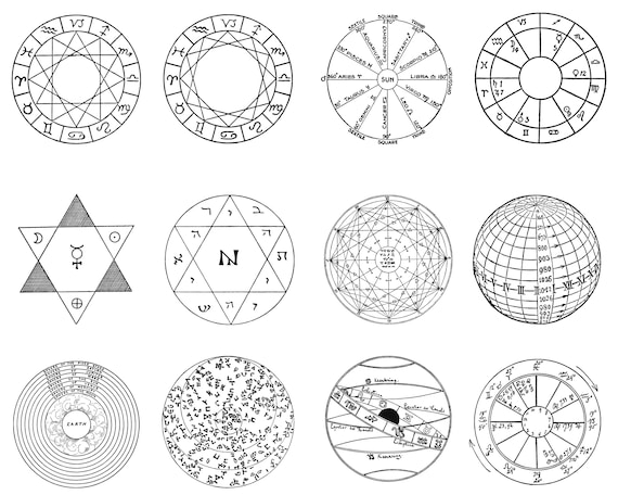 12 Alchemy Svg Bundle Horoscope Svg Bundle Celestial Svg - Etsy Australia