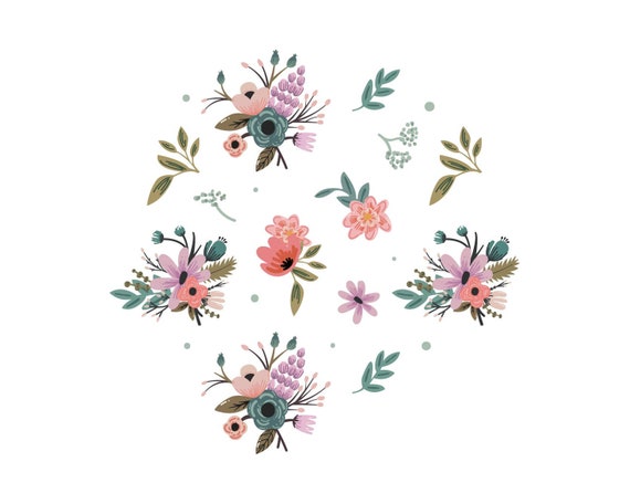 57 Colorful Flower Svg Bundle Flowers Clipart Leaves Svg - Etsy