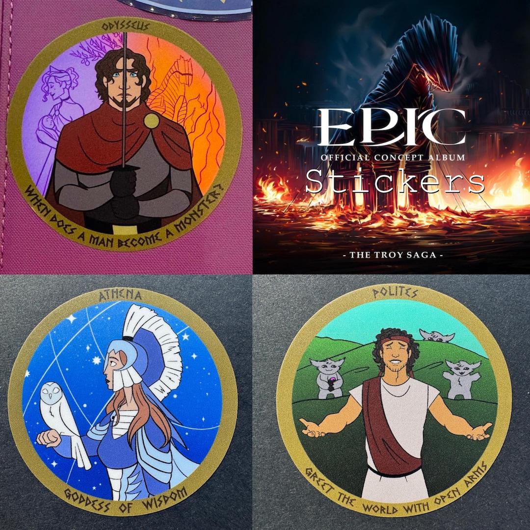 Epic the Musical Sticker, Troy Saga Stickers - Etsy