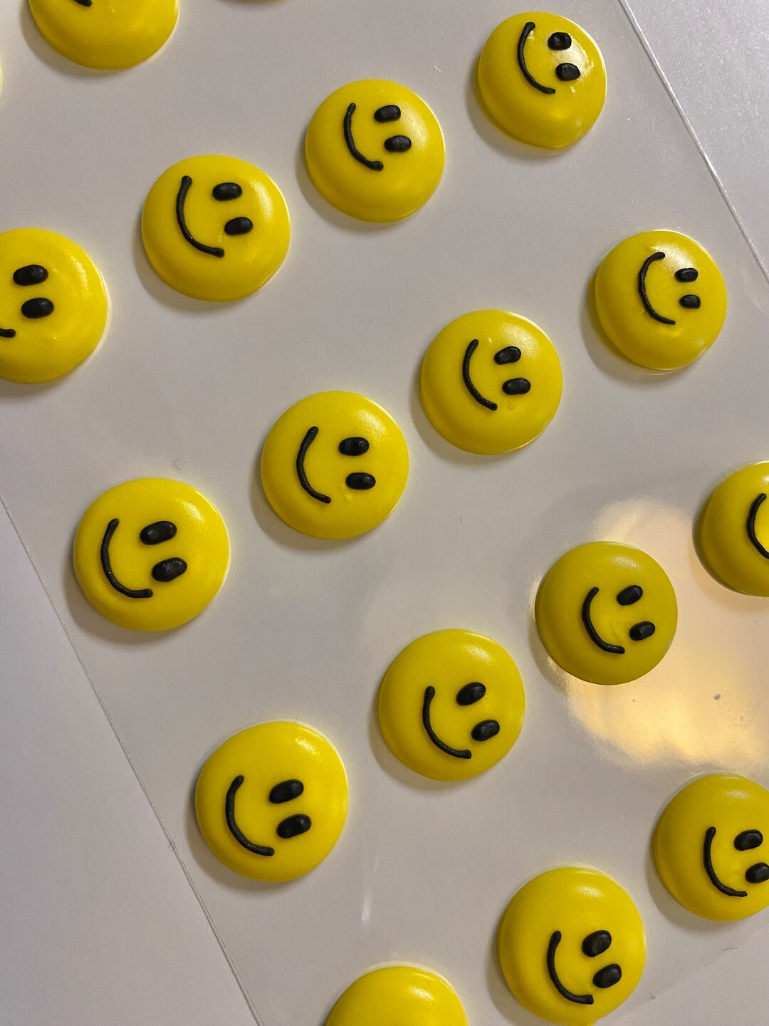 Royal Icing Smiley Face Transfers - Etsy