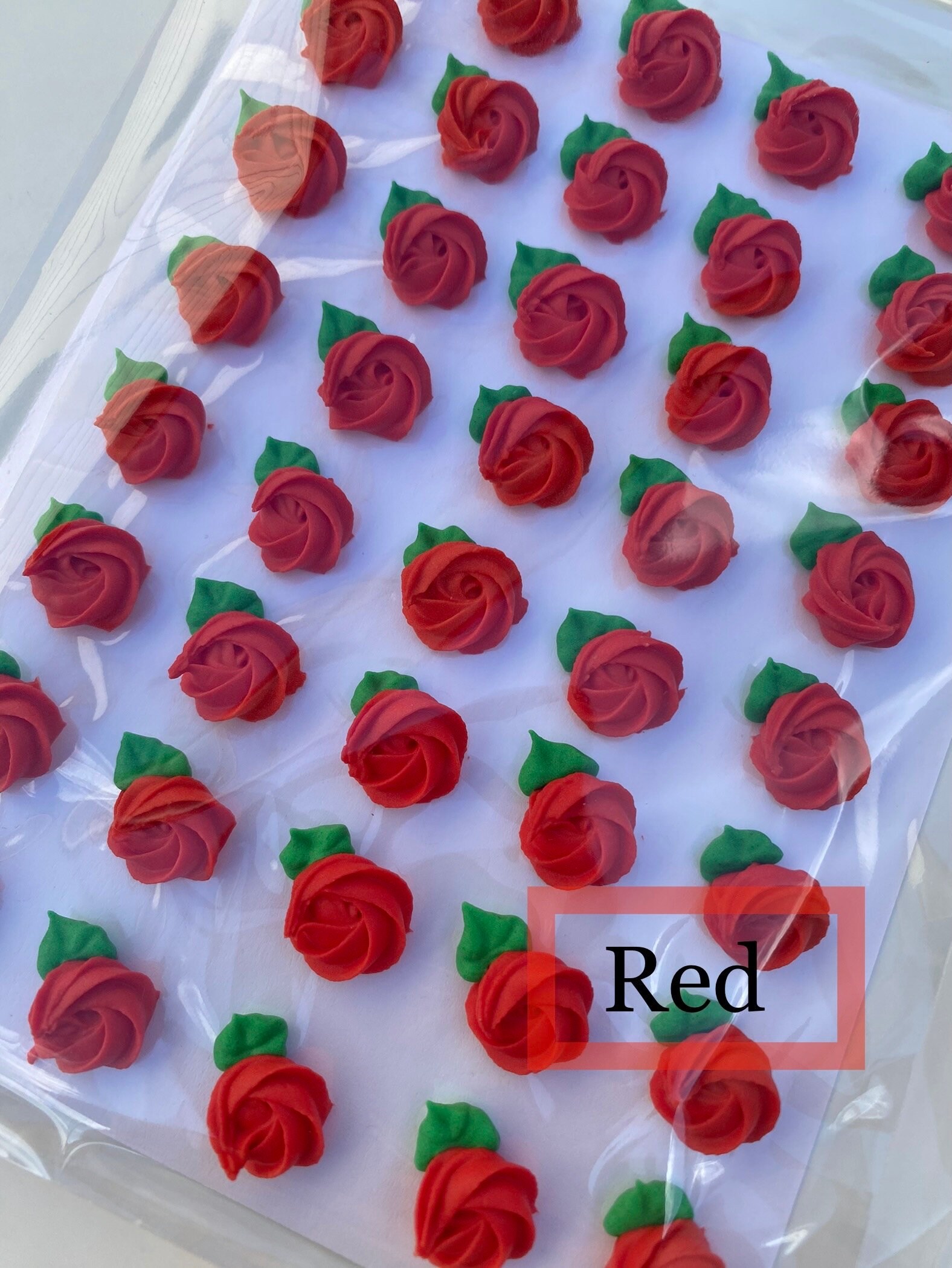 40 Mini Royal Icing Rosettes - Etsy