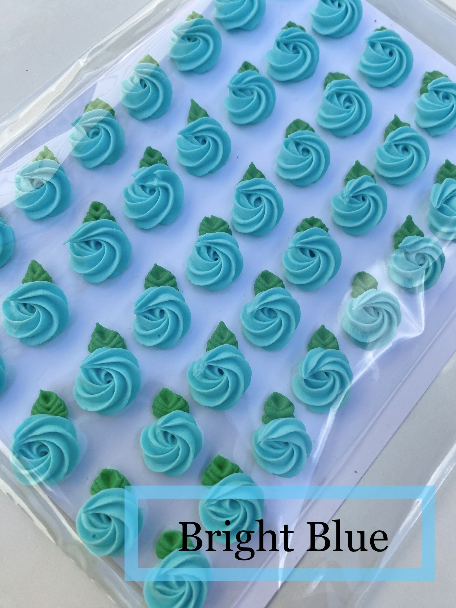 40 Mini Royal Icing Rosettes - Etsy