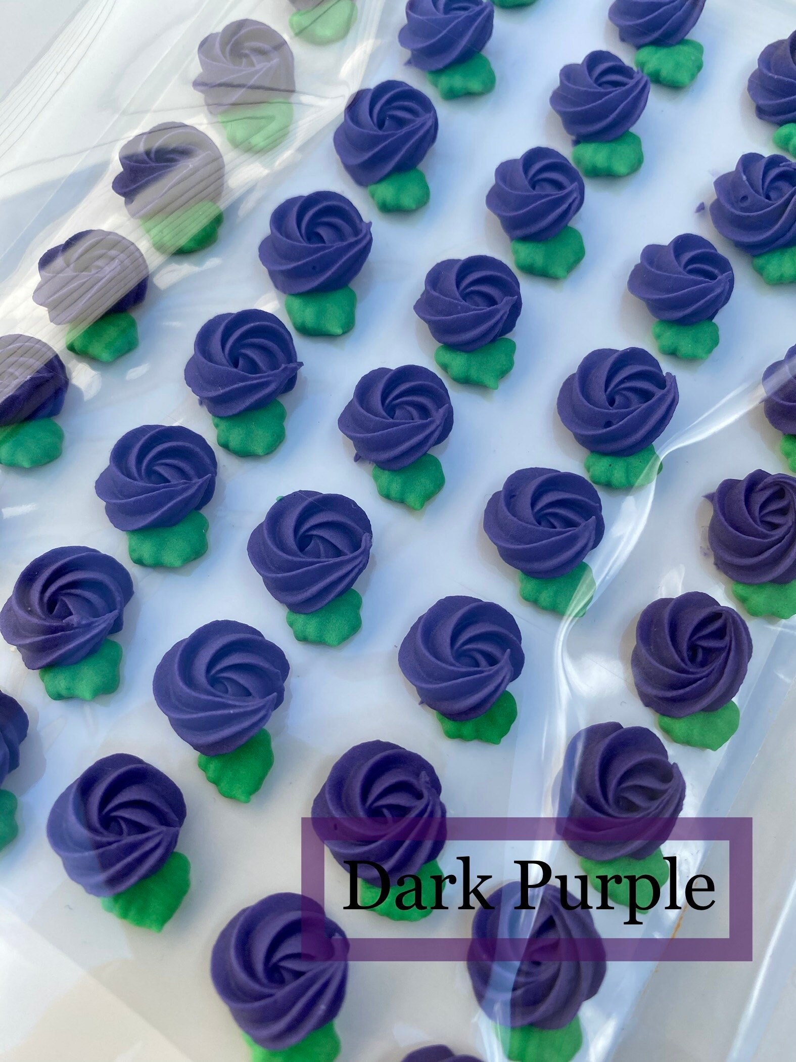 40 Mini Royal Icing Rosettes - Etsy