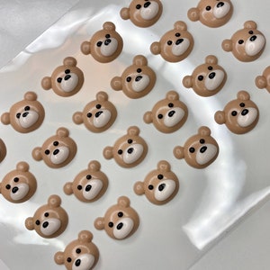 Royal Icing Teddy Bear Transfers - Etsy