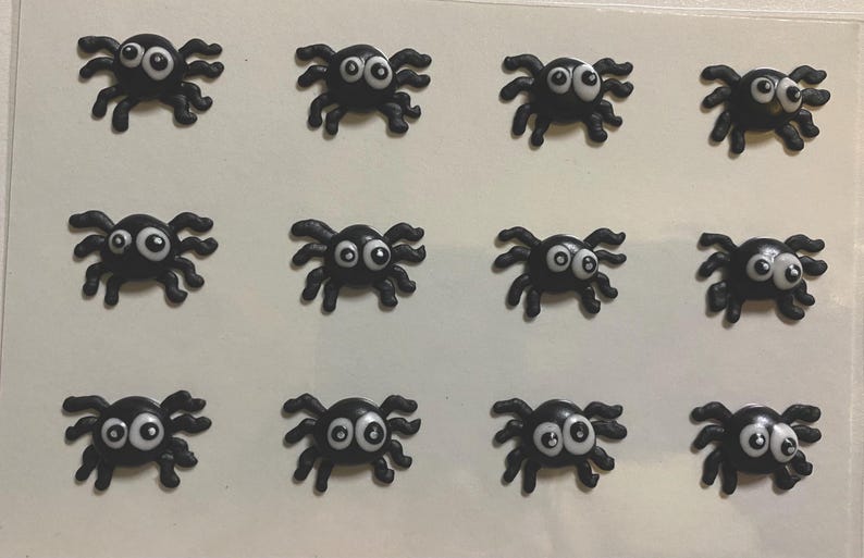Royal Icing Spider Transfers / Spider Sprinkles - Etsy