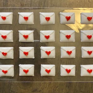 20 Royal Icing Love Letters / Valentine’s Day /edible Toppers / Love ...