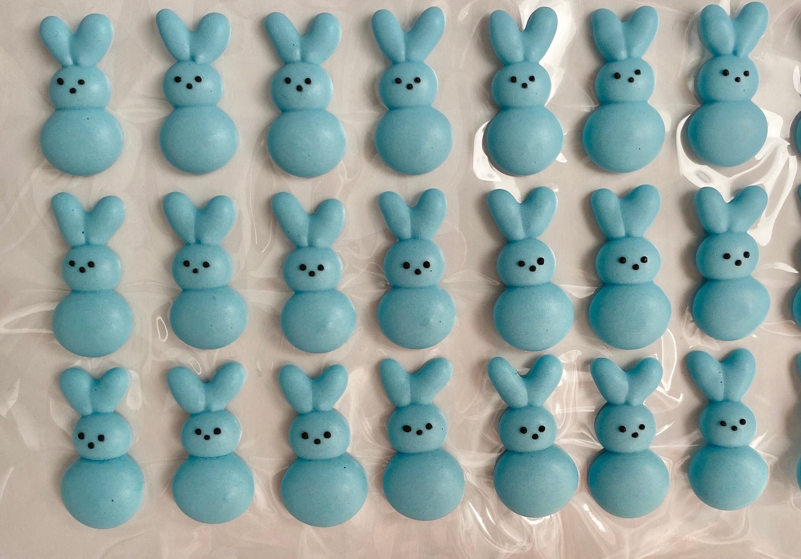 Royal Icing Bunny Pepps / Bunny Sprinkles / Easter Tranfers - Etsy